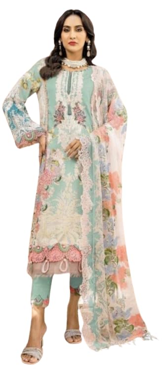 Buy Swastik Unstitched Pakistani Suit With Embroidery Patchwork With ...