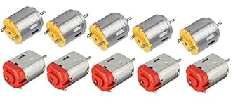 ERH India Combo 10 Pcs 6v Toy DC Motor Flat and Round DIY Small ...