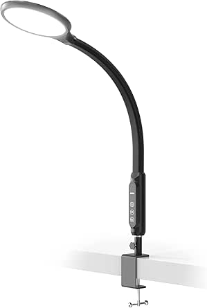 10000 Lux Sad Lamp Desk & Clip Light,ALBINA UV-Free Sad Light Therapy ...