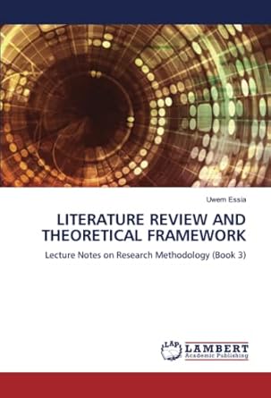 LITERATURE REVIEW AND THEORETICAL FRAMEWORK : Uwem Essia: Amazon.in: Books