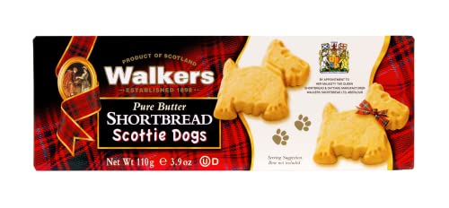 Walkers Shortbread Scottie Dog Shapes, Traditional Pure Butter Scottish ...