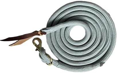Amazon.com : Gray Rope Halter & 10 ft Lead Set -Yacht Braided Rope with ...