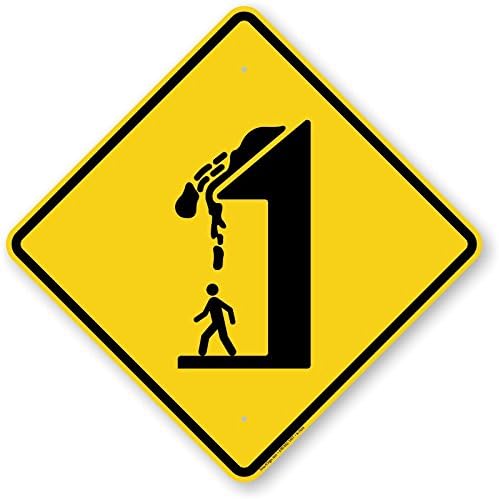 Amazon.com: Falling Ice Symbol, High Intensity Grade Reflective Sign ...