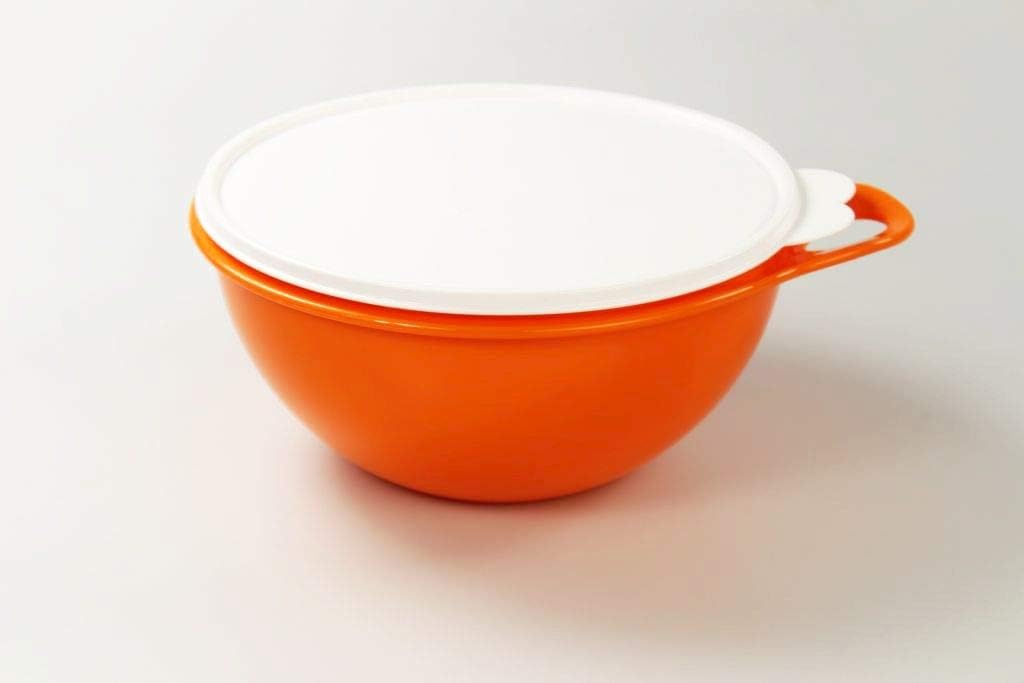 Tupperware Maximilian Mixing Bowl 2.75 L Orange Maxima Salad Bar Bowl ...