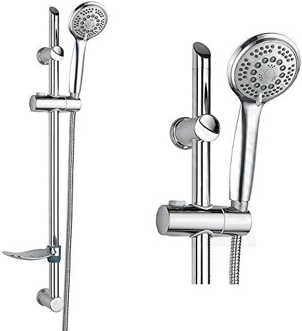 Ibergrif M20903 Shower Riser Kit, Shower Slide Bar with Shower Head ...