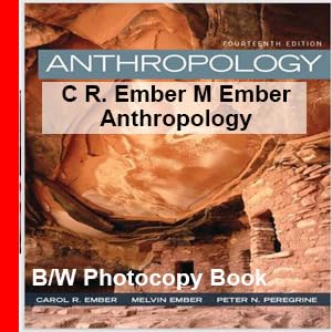 Buy C R. Ember M Ember-Anthropology(Amber and Ember Book B/w Photocopy ...
