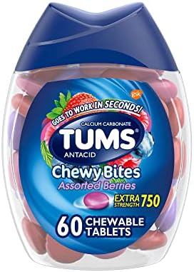Amazon.com: TUMS Chewy Bites Antacid Tablets for Chewable Heartburn ...