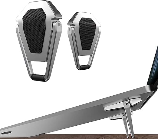 Metal Folding Laptop Stand – Sturdy, Non-Slip Adjustable Base for 10-17 ...
