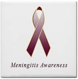 Amazon.com: Meningitis Awareness Ribbon Tile Trivet: Home & Kitchen