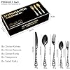 XIAOYU 40 Pieces Christmas Style Silverware Set for 8, Stainless Steel ...