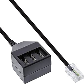 Amazon.com: InLine 20 cm TAE Adapter Cable - RJ45 Male to TAE NFN ...