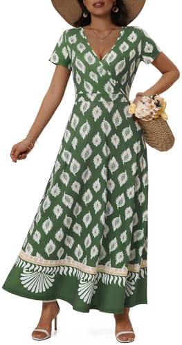 HUHOT Bohemian Dress for Women Beach Sundress Sun Dresses 2026 Summer ...