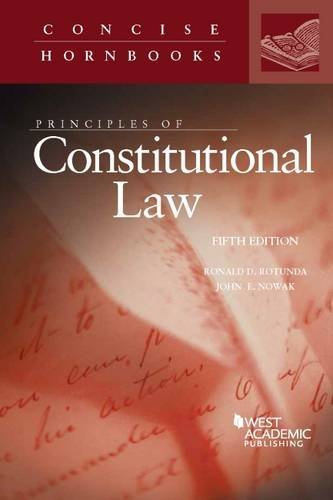 Amazon.com: Principles of Constitutional Law (Concise Hornbook Series ...