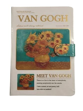 Libreta Pasta Dura Van Gogh, Los Girasoles, con Broche Magnético y ...