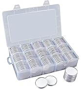 Amazon.com: 168 Pieces 46mm Coin Capsules with Foam Gasket and Plastic ...