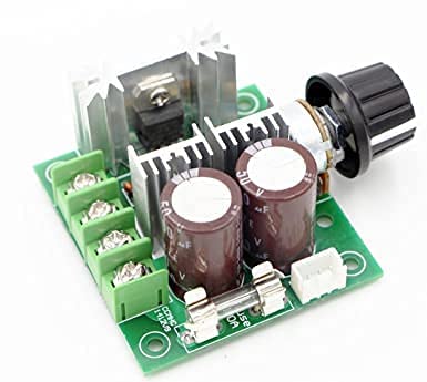QBM 12V-40V 10A PWM DC Motor Speed Controller Knob High Efficiency ...