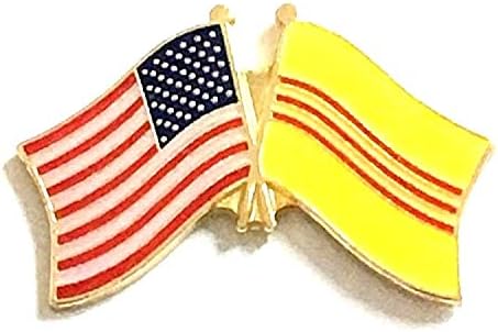 Amazon.com: Pack of 3 South Vietnam & US Crossed Double Flag Lapel Pins ...