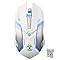 Amazon.com: VEGCOO White Wireless Gaming Mouse, Silent Click Wireless ...