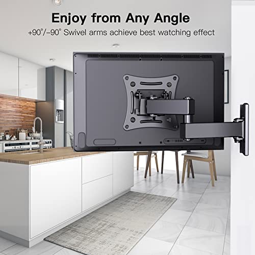 Full Motion TV Wall Mount Brackets Swivel Tilts Articulating Extension ...