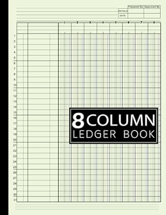 8 Column Ledger Book: Simple Eight Column for Bookkeeping and ...