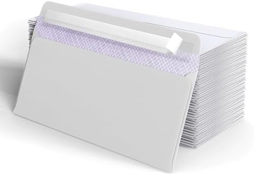 Amazon.com : FUCDTEFC #10 Envelopes Letter Size Self Seal, White ...