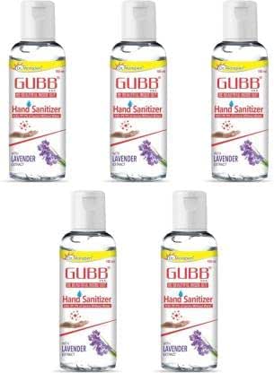 Dr. Morepen Gubb Lavender Fragrance Pack of 5 Alcohol Based Hand ...