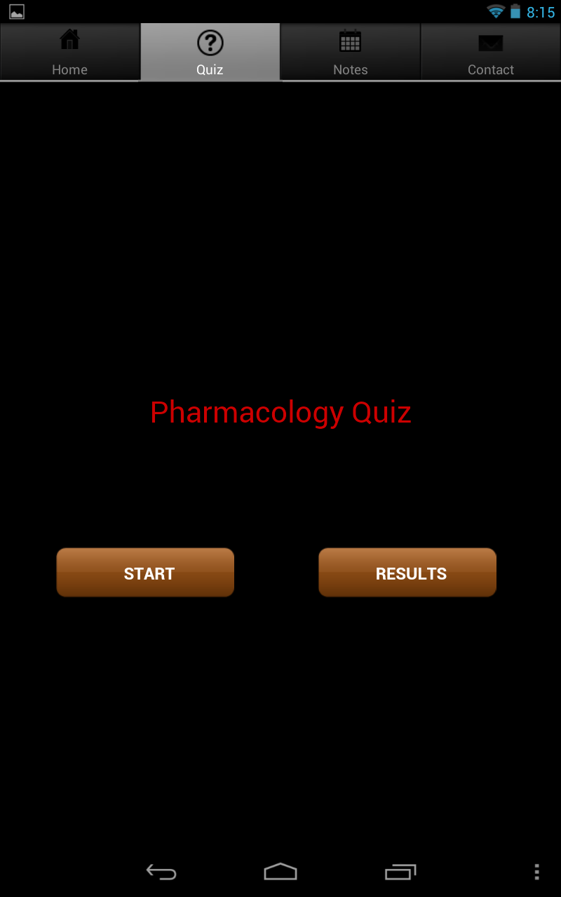 Pharmacology Quizzes