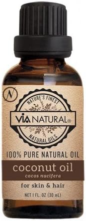 Amazon.com: VIA Natural 100% Pure Natural Oil 1 oz - Coconut : Beauty ...
