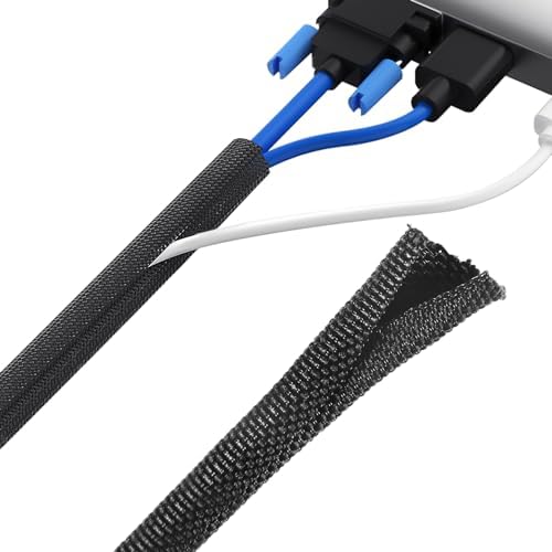 Amazon.com: Bates 1/2 inch 10ft Long Cable Management Sleeve - Split ...