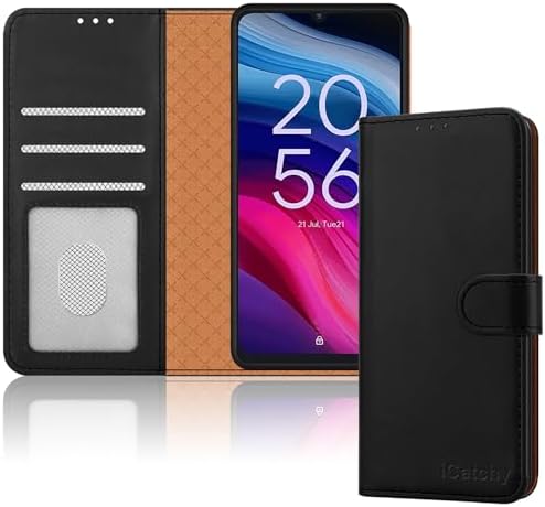 Sunrive Case compatible with TCL 505 (T509K) (T5094), PU Leather Phone ...