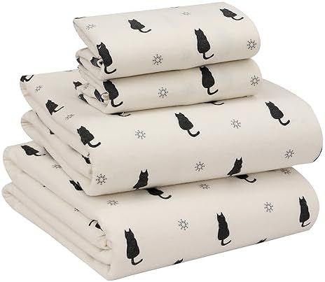 Amazon.com: Cynthia Rowley Valentines Cats with Hearts Sheet Set ...