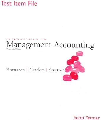 Introduction to Management Accounting Test Item File : Amazon.in: Books