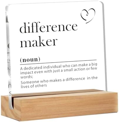 Amazon.com: Leader Gifts Great Leaders Quote Clear Desk Decorative Sign ...