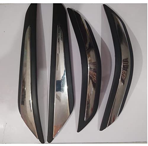 AUTONEST Heavy Quality Plastic Car Bumper Guard Front/Rear (Set of 4 ...