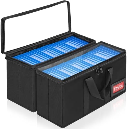 Amazon.com: GYXZ DVD Storage Case 2 Pack-15.5"x 5.7" x 8", Each ...