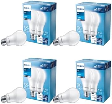 PHILIPS 100-Watt Equivalent A19 Non-Dimmable E26 LED Light Bulb ...