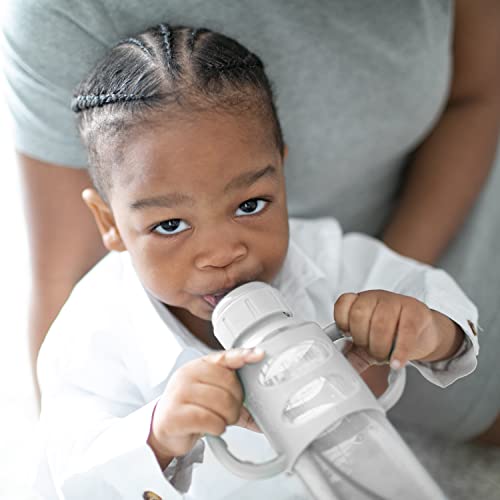 Dr. Brown’s Milestones Narrow Sippy Bottle with 100% Silicone Handles ...