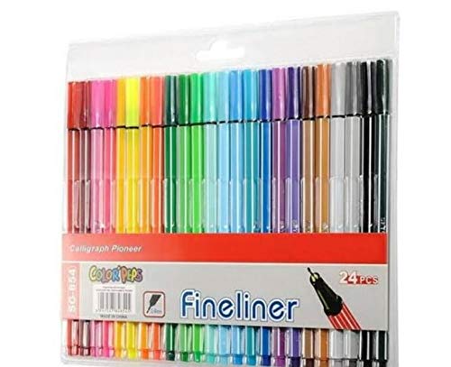 Fineliner Color Pen Pack of 24 (PAck of 1) : Amazon.in: Office Products