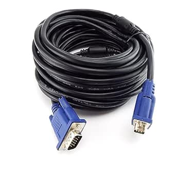 Amazon.com: 1.5M 3M 5M 10M VGA Extension Cable HD 15 Pin Male to Male VGA Wire Cord Metal Line ...