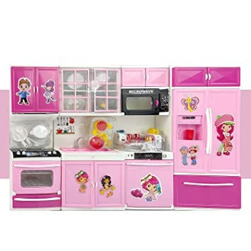 Buy Zinnia Modern Kitchen Play Set with Light and Sound, Modular ...