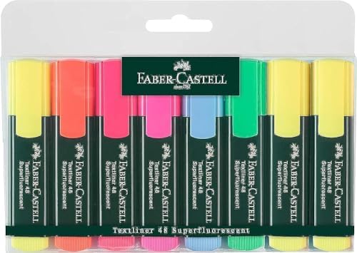 Faber-Castell Textliner 48 Refill - Subrayadores (8 unidades)multicolor ...