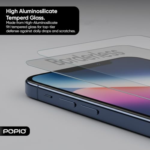 POPIO Borderless Military-Grade Gorilla Tempered Glass for iPhone Air ...