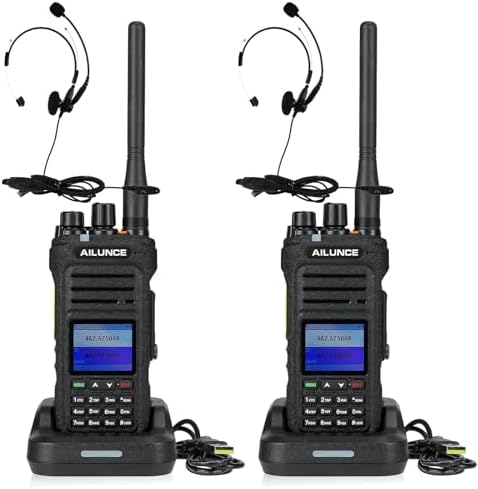 Amazon.com: Retevis Ailunce HA1G GMRS Radio(2 Pack) with Overhead ...