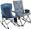 Amazon.com: PORTAL Folding Rocking Chair Indoor & Outdoor Thick Padded ...
