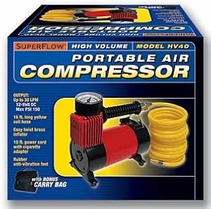 Q Industries HV40 SuperFlow Portable Air Compressor 150 PSI with Coil ...