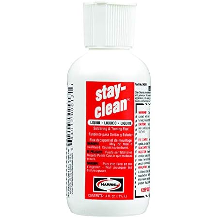 Harris Stay-Clean Liquid Soldering Flux 16 Ounce Bottle (For All Metals ...