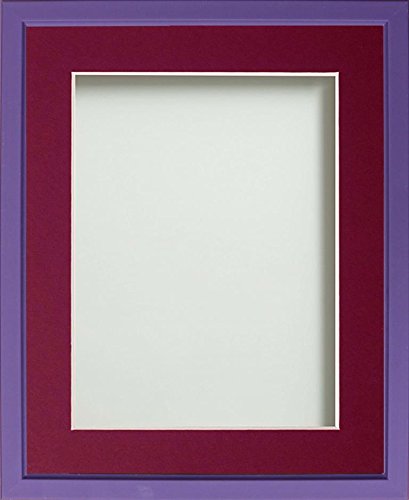 Frame Company Drayton Range A4 Purple Picture Photo Frame with Plum ...