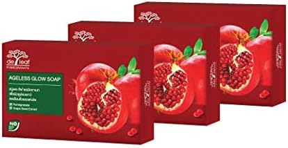 Amazon.com : DE LEAF THANAKA Natural Pomegranate Bar Soap, Vitamin E ...