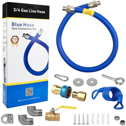 Amazon.com: 1675kit48 Safety System Kit, 3/4" id natural gas line hose ...