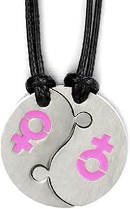 Amazon.com: 2 Piece Set of Break Apart Double Female Symbol - Venus ...